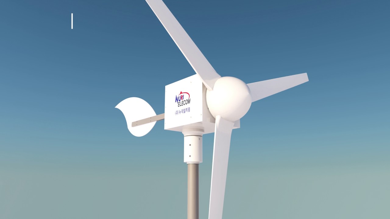 Flywheel / Down wind turbine by NURIELECOM - YouTube