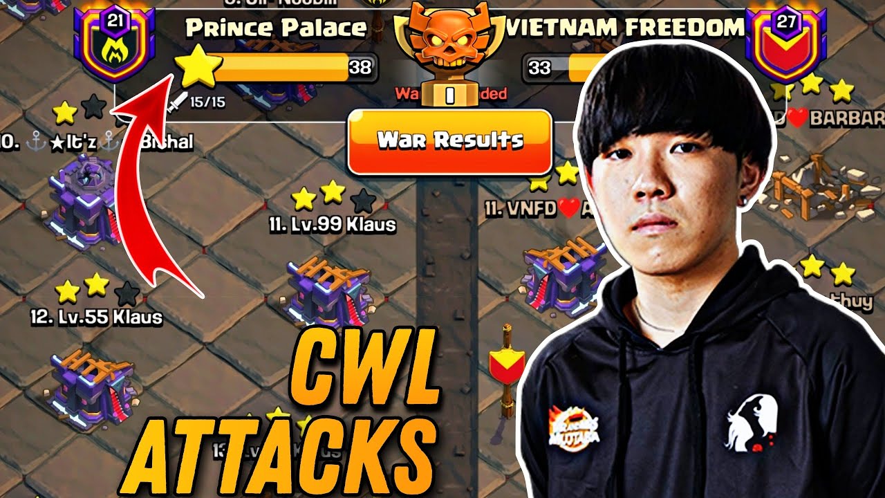 Pro CWL Attacks! Prince Palace CWL Attacks Champion 1 | Th15 CWL Attack ...