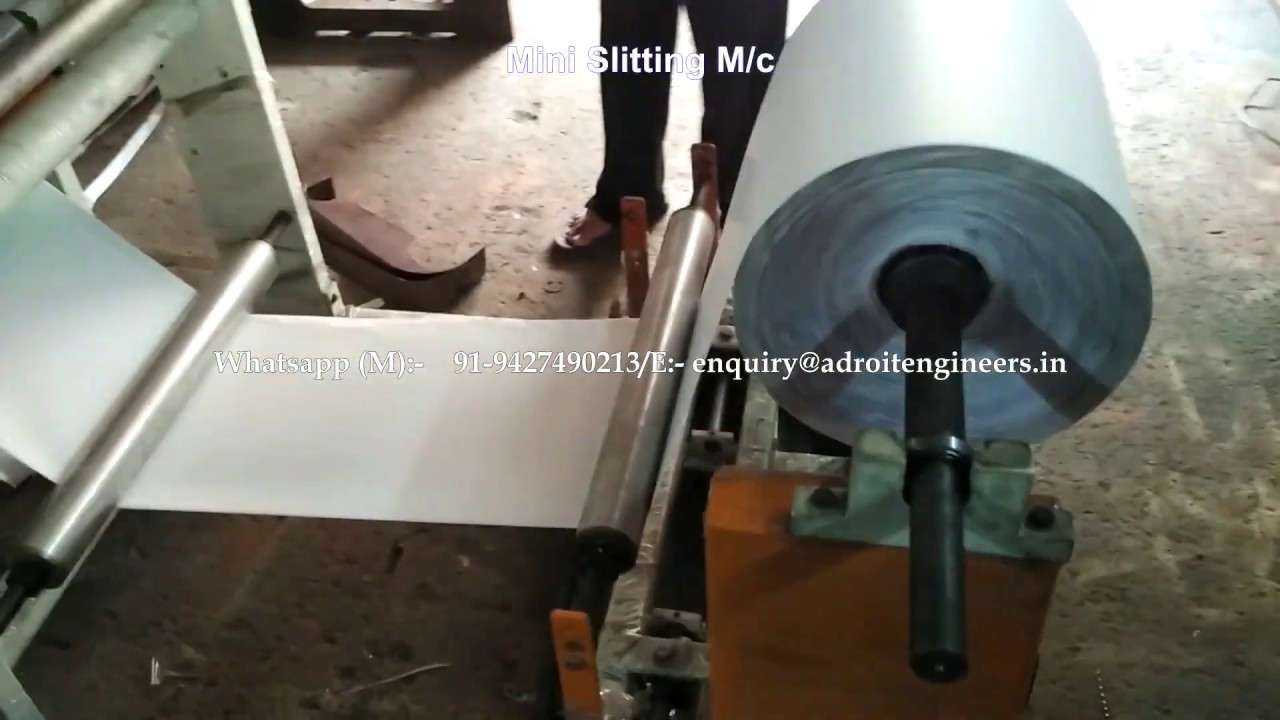 Paper Drum Slitting Machine - YouTube