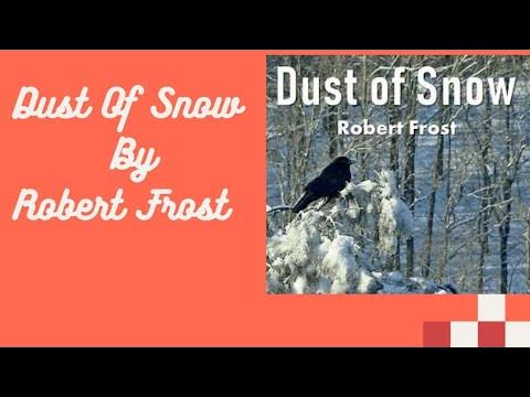 "Dust of Snow" by Robert Frost, NCERT class Xth poem - YouTube