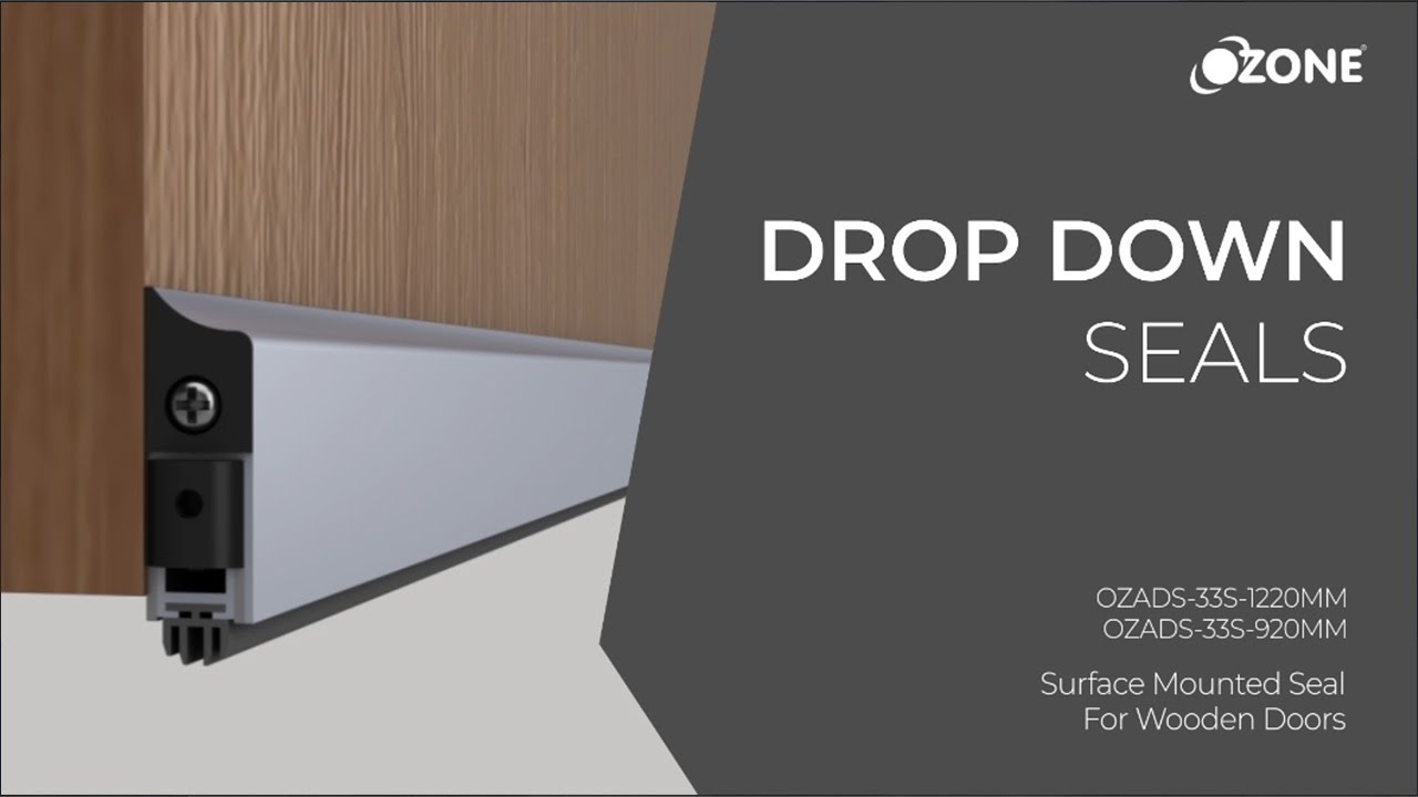 Ozone Surface-Mounted Drop-Down Seal for Wooden Doors - YouTube