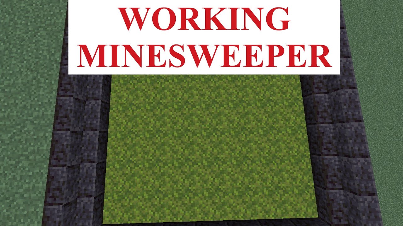 Building A Working Minesweeper Minigame For Minecraft Bedrock - YouTube