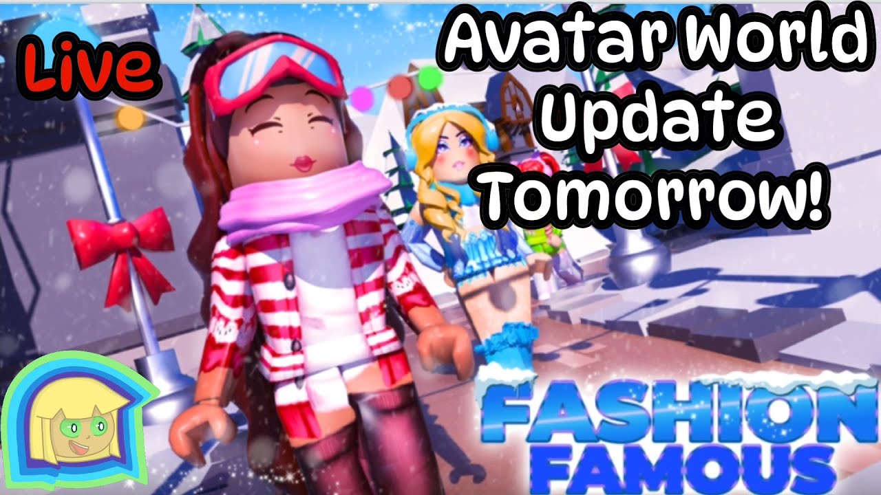 LIVE Avatar World Update NEWS & Fashion Famous Roblox! (with Lisa ...
