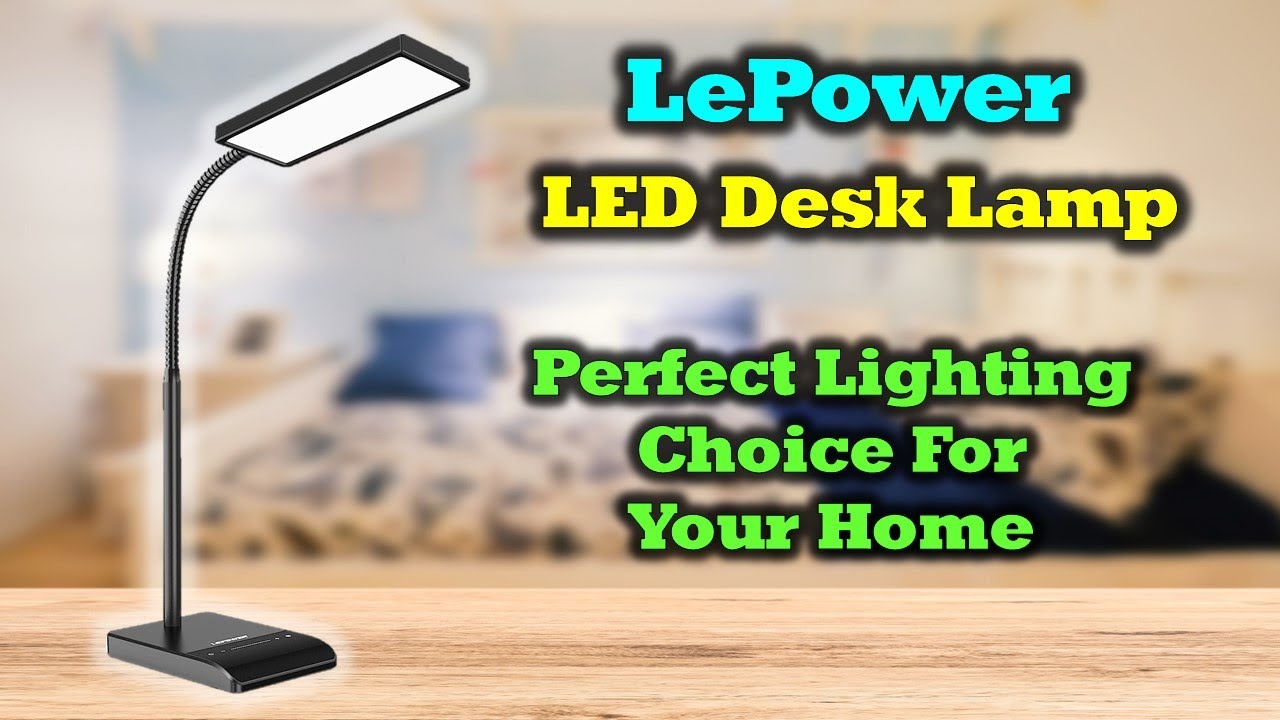 LEPOWER LED Desk Lamp - Just the Right Amount of Light! - YouTube