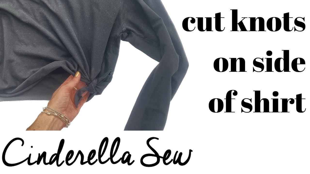 How to cut ties on side of your shirt - Make knots of sides of t-shirt ...