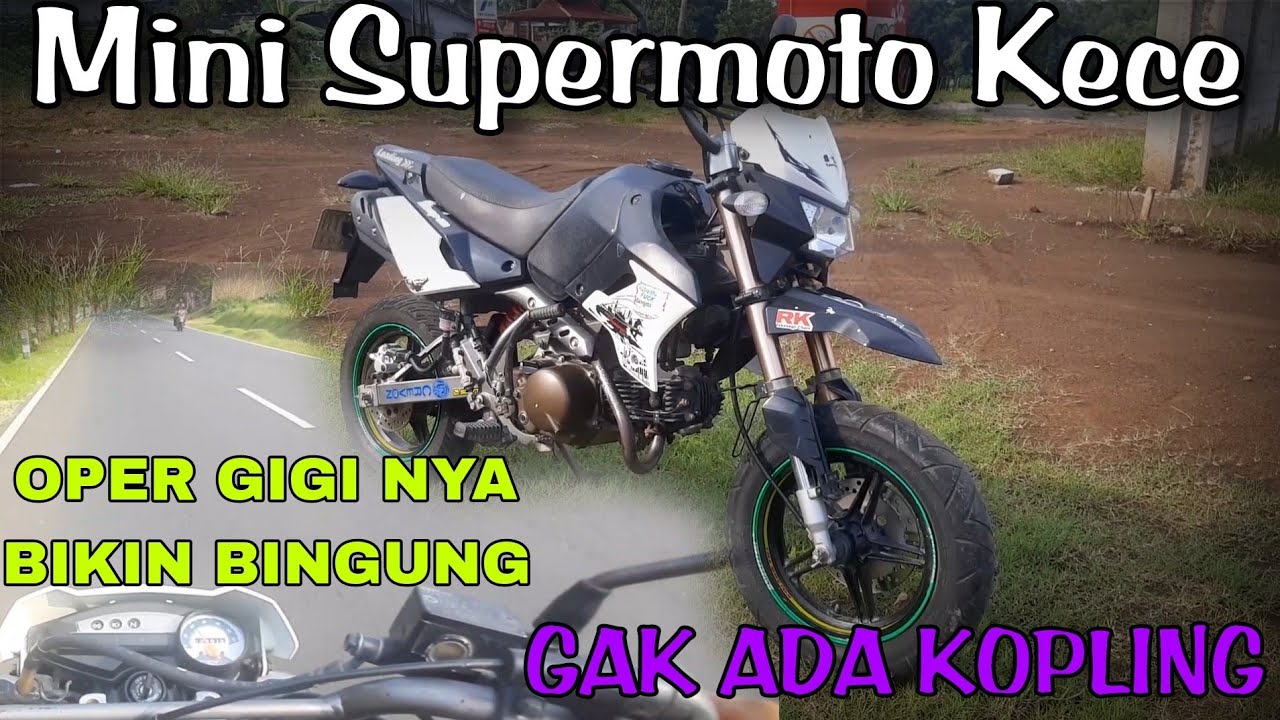 KAWASAKI KSR Mini Supermoto - YouTube
