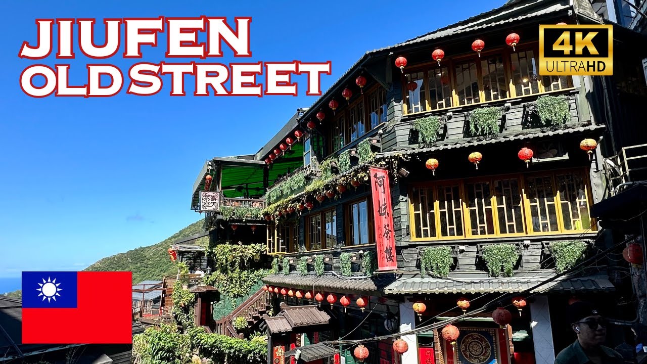 [4K] Jiufen Old Street, Taipei Taiwan 🇹🇼🐧 Beautiful Walking Tour - YouTube