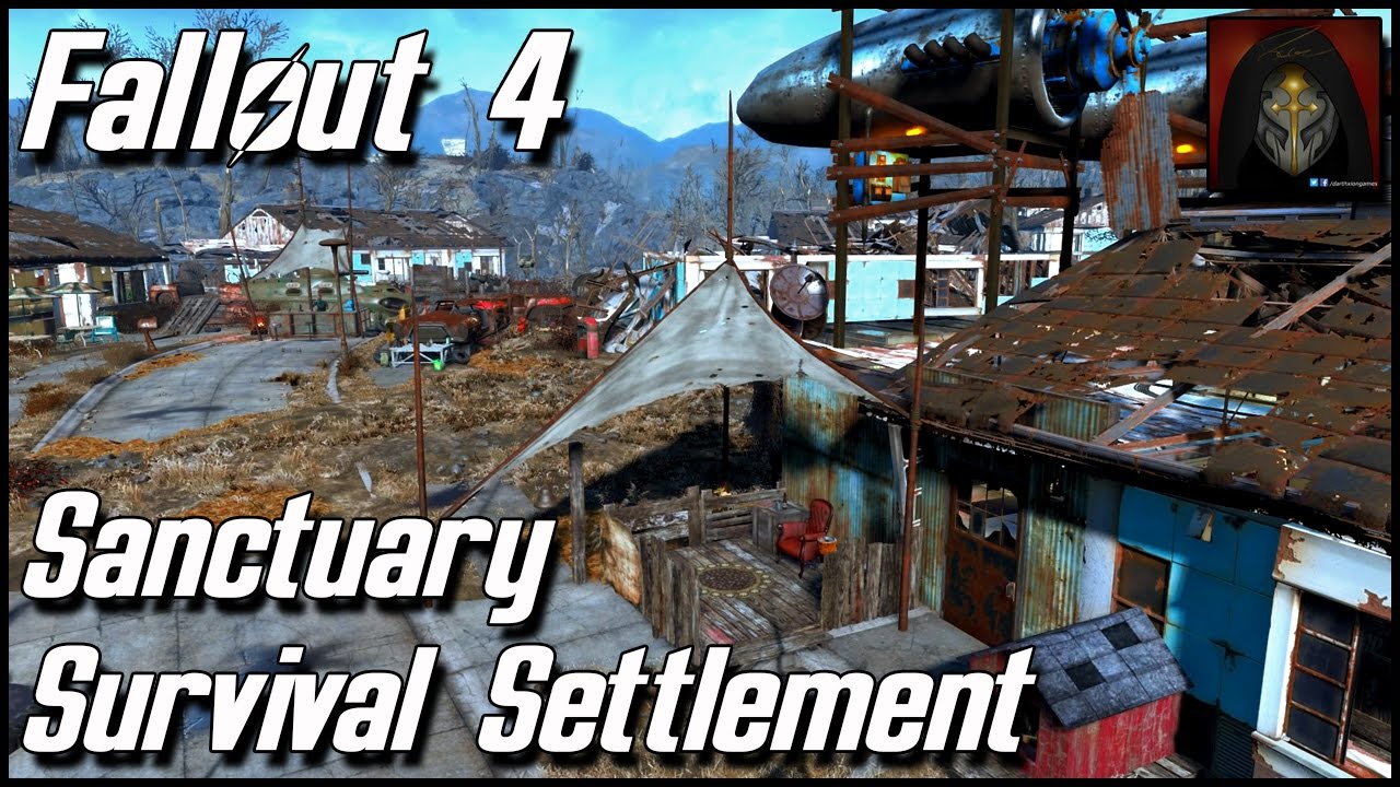 Fallout 4 | Sanctuary Settlement - Survival Build Tour - YouTube
