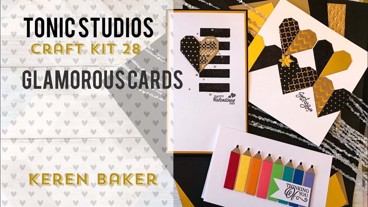 Tonic Craft Kit 28 Easy Glamorous Cards - YouTube