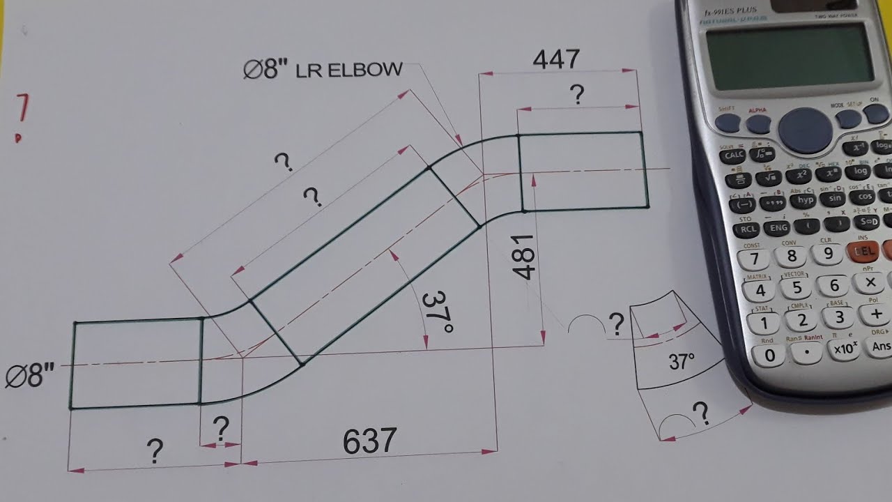 SPECIAL ELBOW/PIPE SPOOL COMPUTATION,formula - YouTube