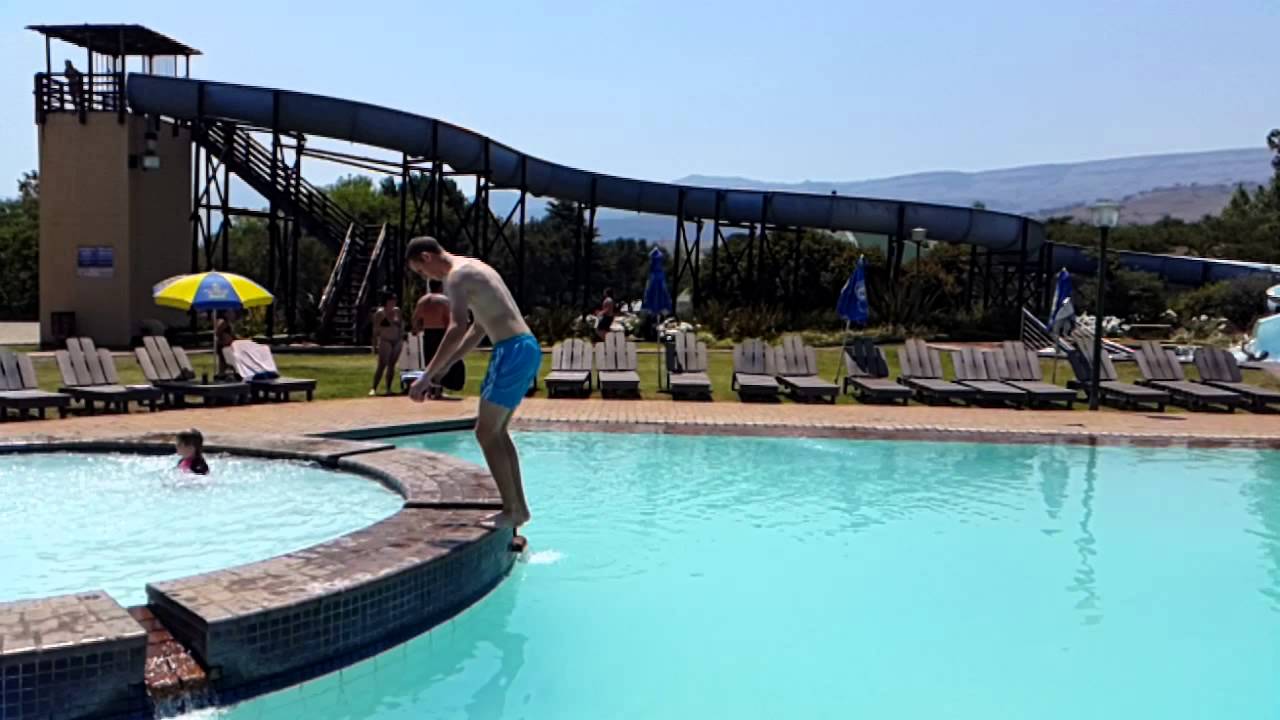 Slow motion backflip in pool - YouTube