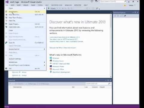 Como usar Microsoft Visual Studio - YouTube