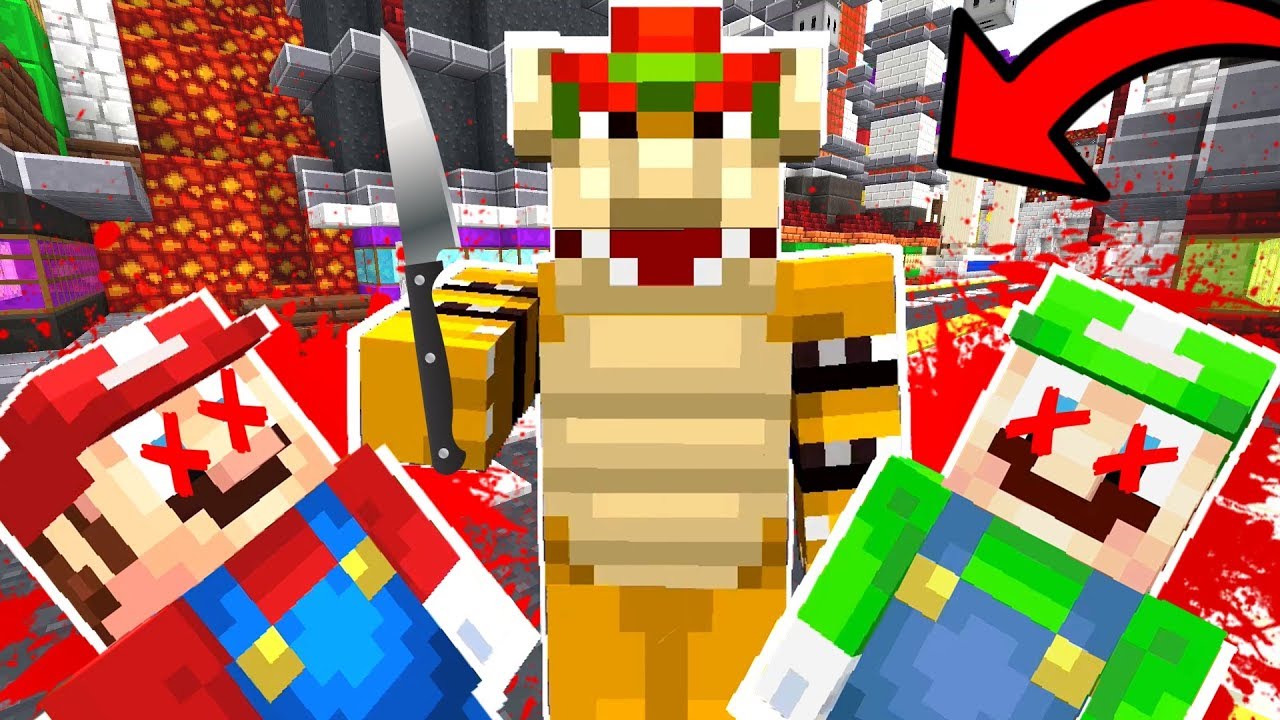 Mario Minecraft - Bowser Kills Mario And Luigi?! [20] - YouTube