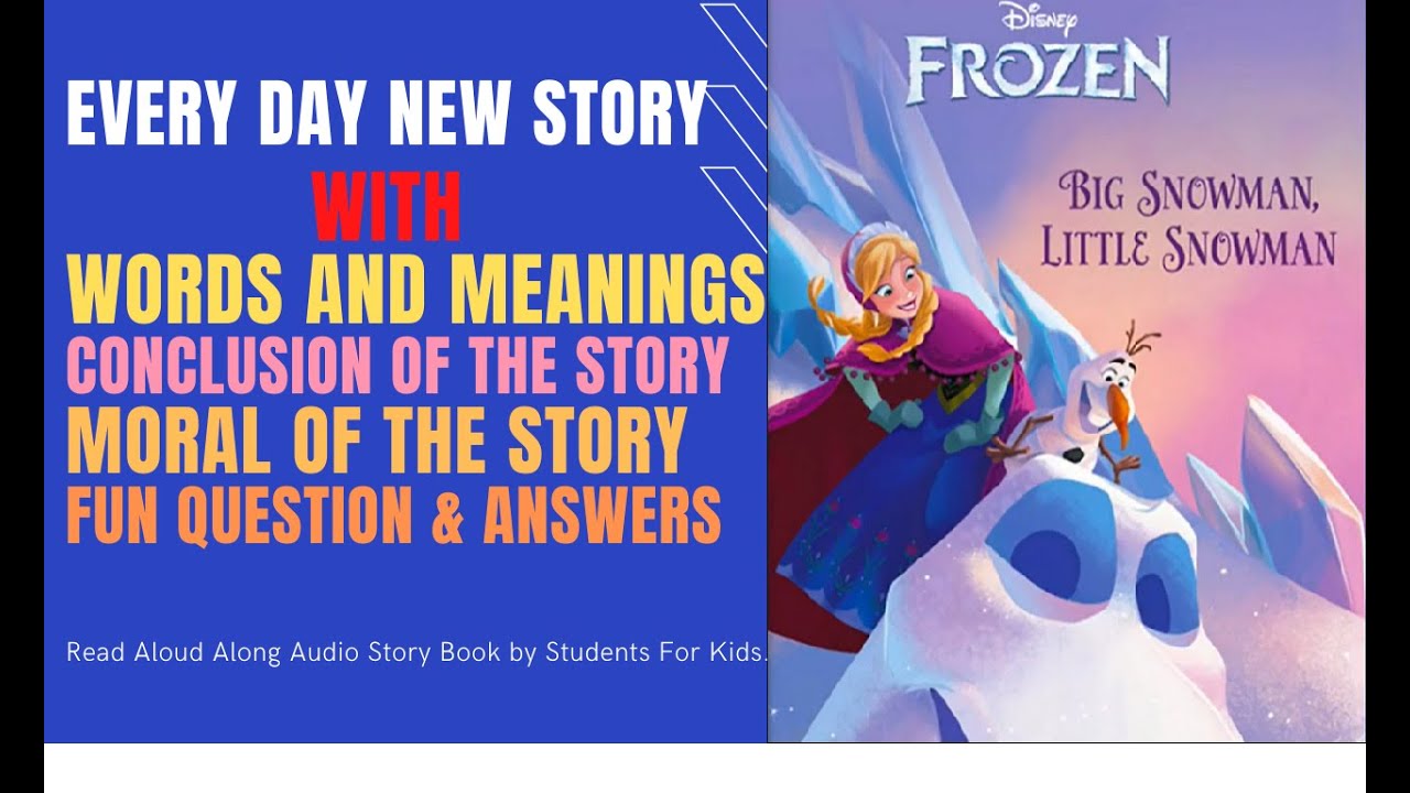 Disney's Frozen - BIG SNOWMAN LITTLE SNOWMAN Read Aloud - YouTube