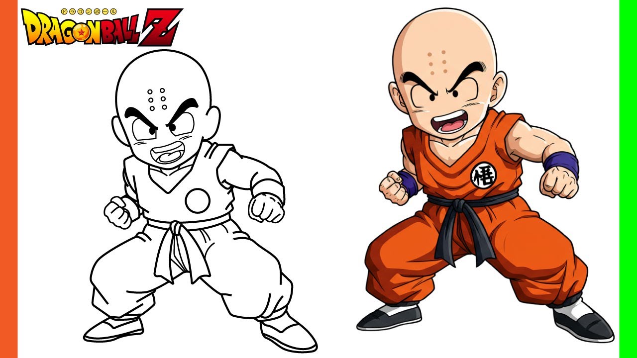 How to Draw Krillin | Dragon Ball Z Drawing Tutorial - YouTube
