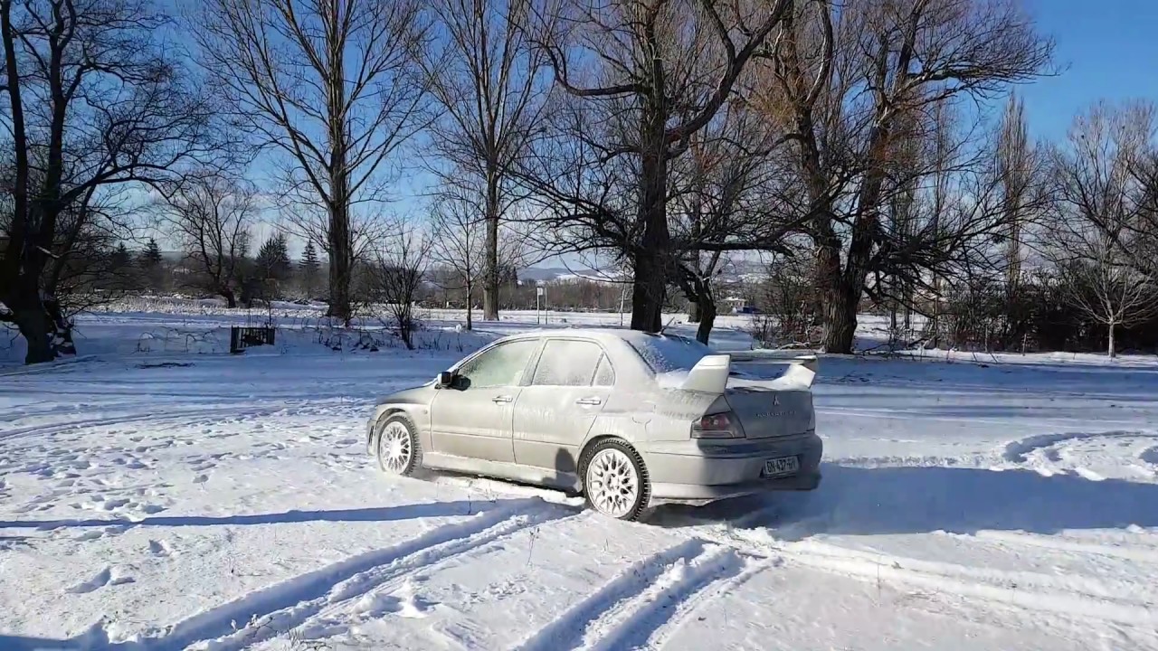 Mitsubishi Lancer Evo 7 GT-A Snow Drift #2 - YouTube