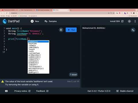 06 - FLUTTER & DART - STRING - YouTube