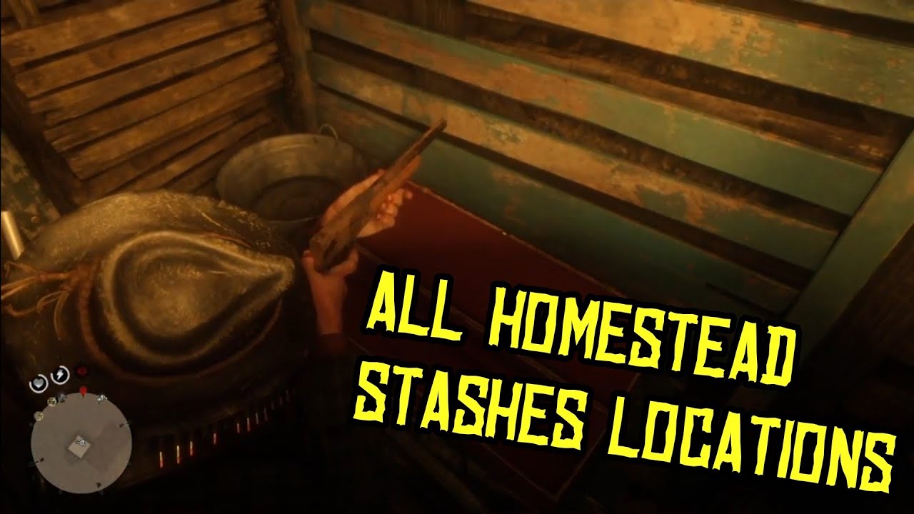 Red Dead Redemption 2 - All Homestead Stashes Locations & Guide - YouTube
