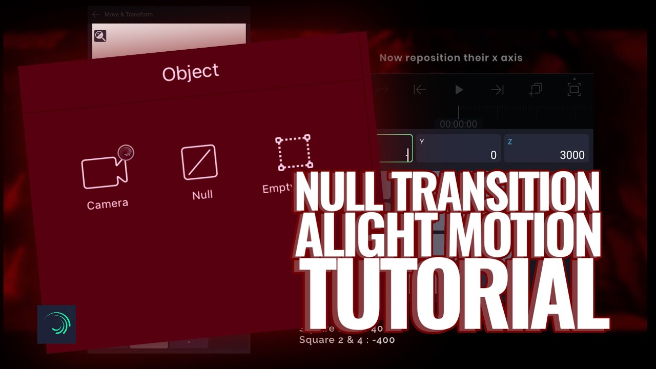 SIMPLE NULL TRANSITION - ALIGHT MOTION TUTORIAL - FRAME TO FRAME - YouTube