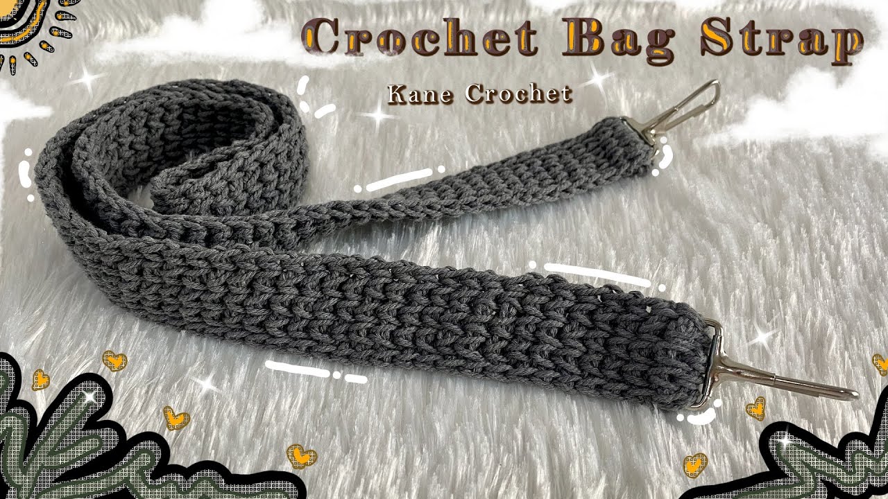 Easy Crochet Bag Strap Tutorial 💖 Step by Step - YouTube