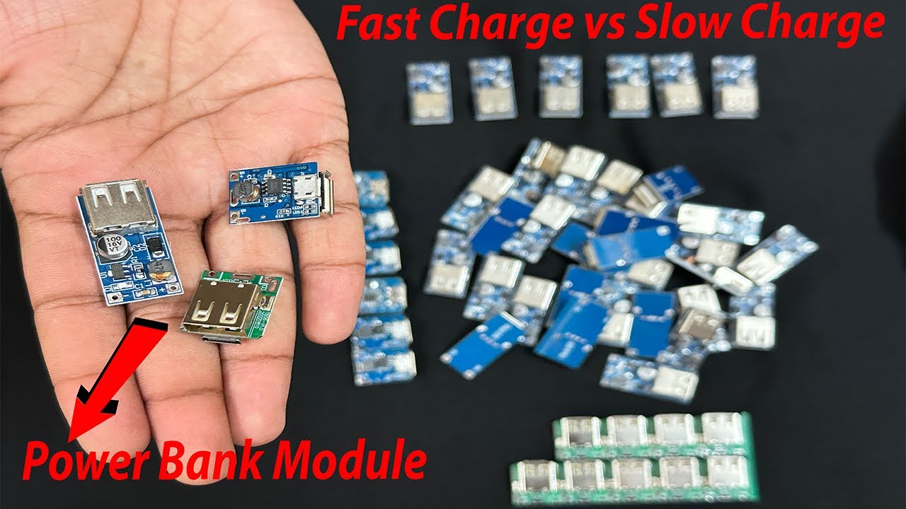 Mini Power Bank Module How its Working | Informative Fast charging vs ...