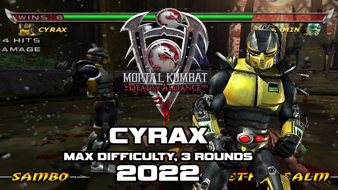 Mortal Kombat Deadly Alliance 2022 (PS2): Cyrax on Max, 3 Rounds - YouTube