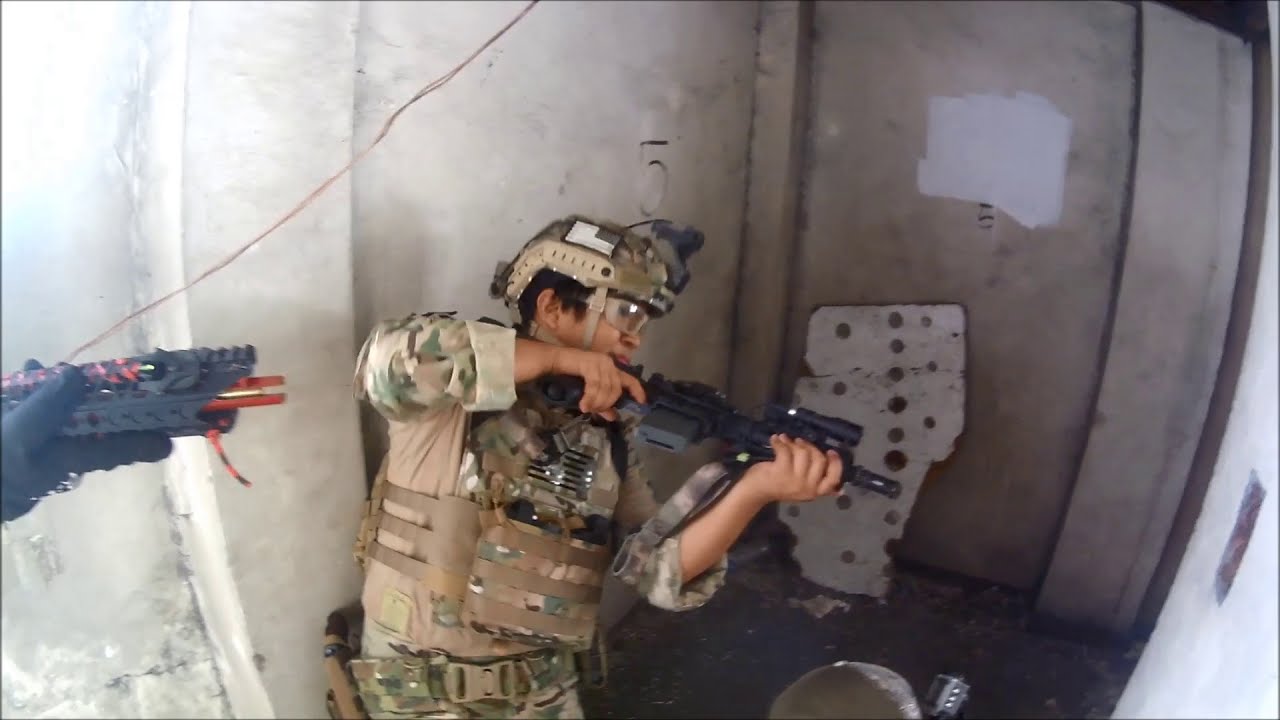 BUILDING RAID | Airsoft CQB Gameplay | AGM Scar L | Hosla PH - YouTube