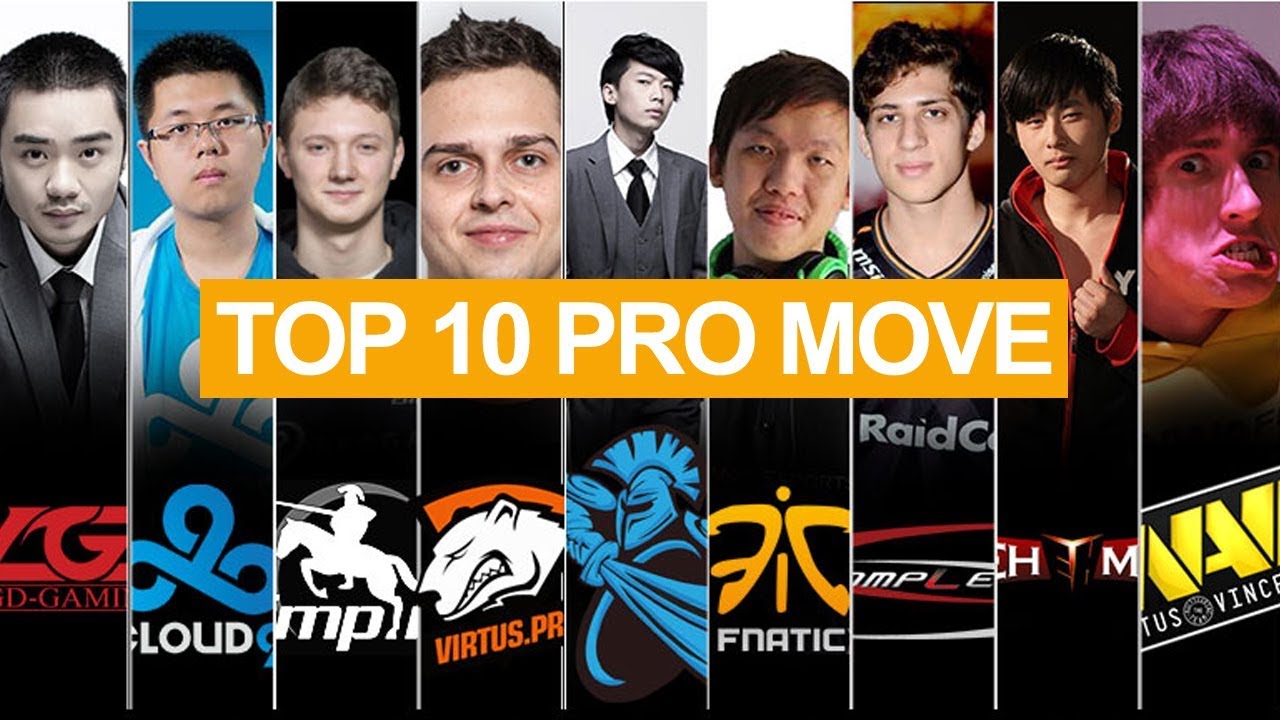 Most 10 PRO player move in DOTA 2 - YouTube