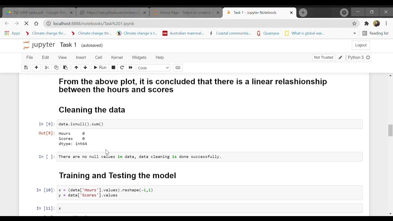 Student mark prediction (using supervised ML)-Task1 - YouTube
