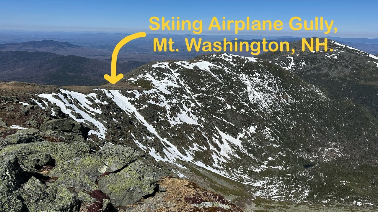 Skiing Airplane Gully, in the Great Gulf Wilderness. Mt. Washington, NH ...