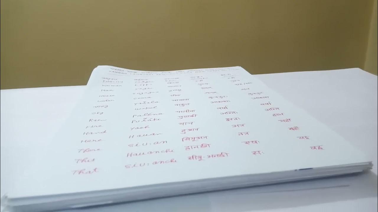 yahgan language argentina, chile, south america Sanskrit hindi - YouTube