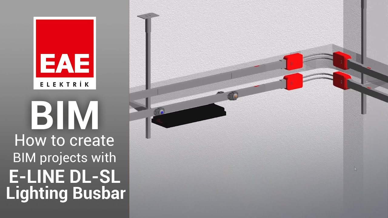 How to create BIM projects with DL/SL Lighting Busbar Trunking | EAE Elektrik - YouTube