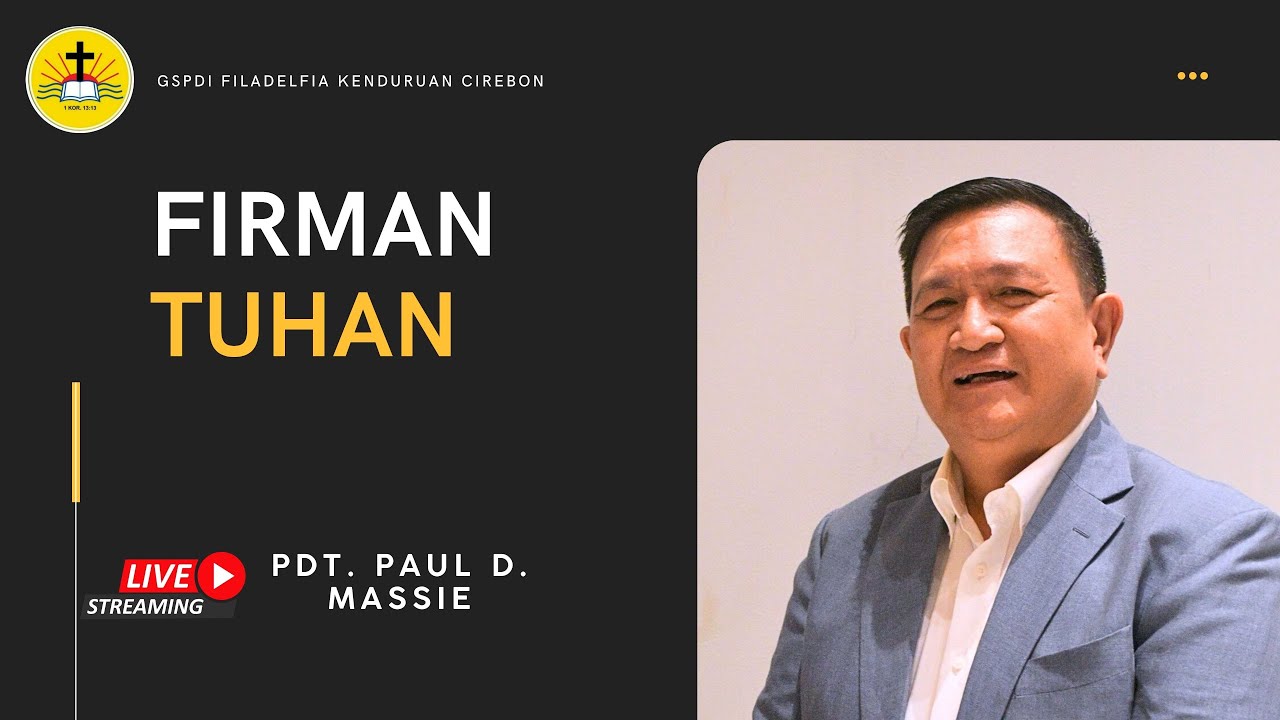 Ibadah Umum 3 (Pdt Paul Daniel Massie) 28 September 2025 - GSPDI ...