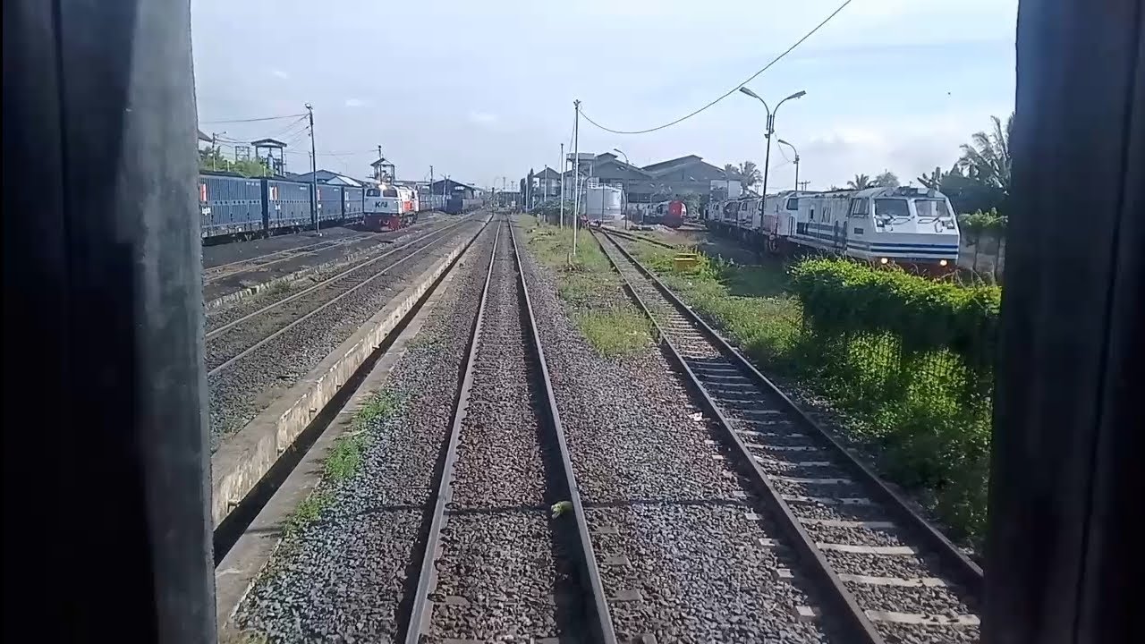 BACKRIDE KERETA API RAJABASA. STASIUN KERTAPATI - BATURAJA. #kai # ...