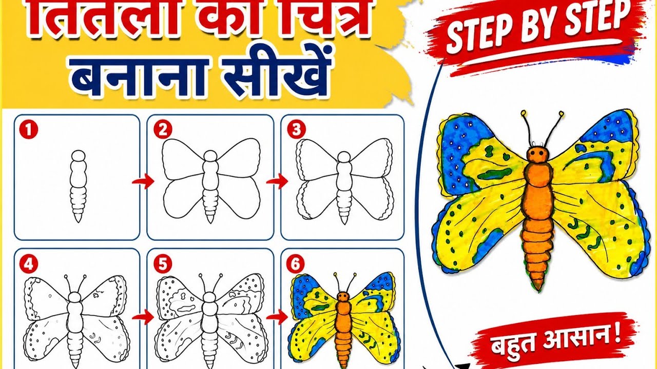 refers to a painting of a butterfly (titli) or a painting with the ...