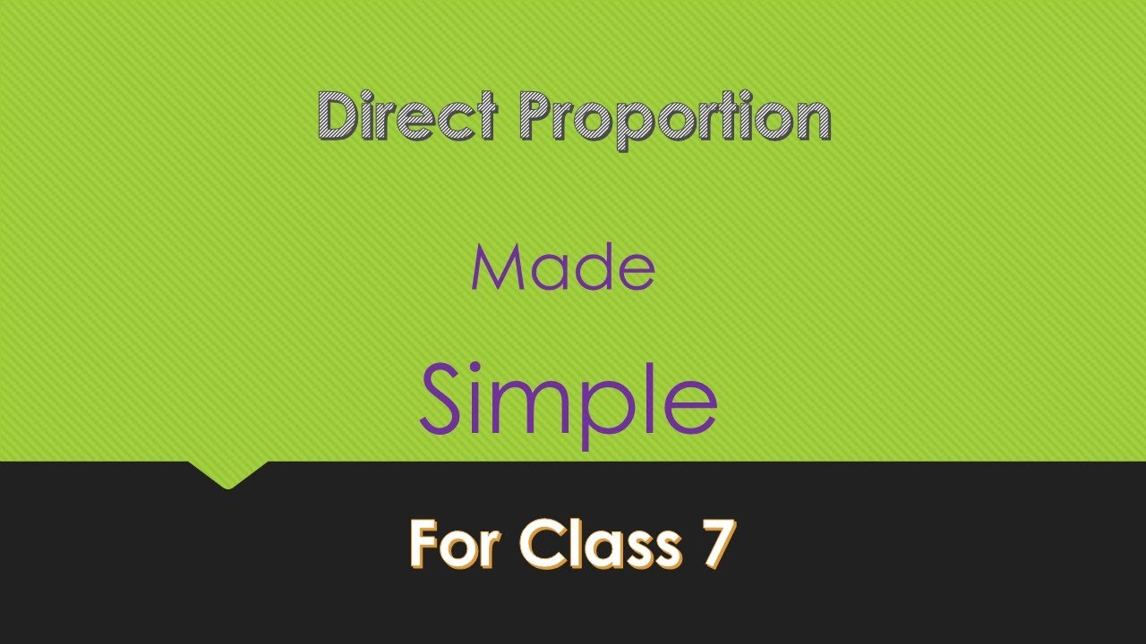 How to Learn Direct Proportion, Easy explain Direct Proportion, Direct ...