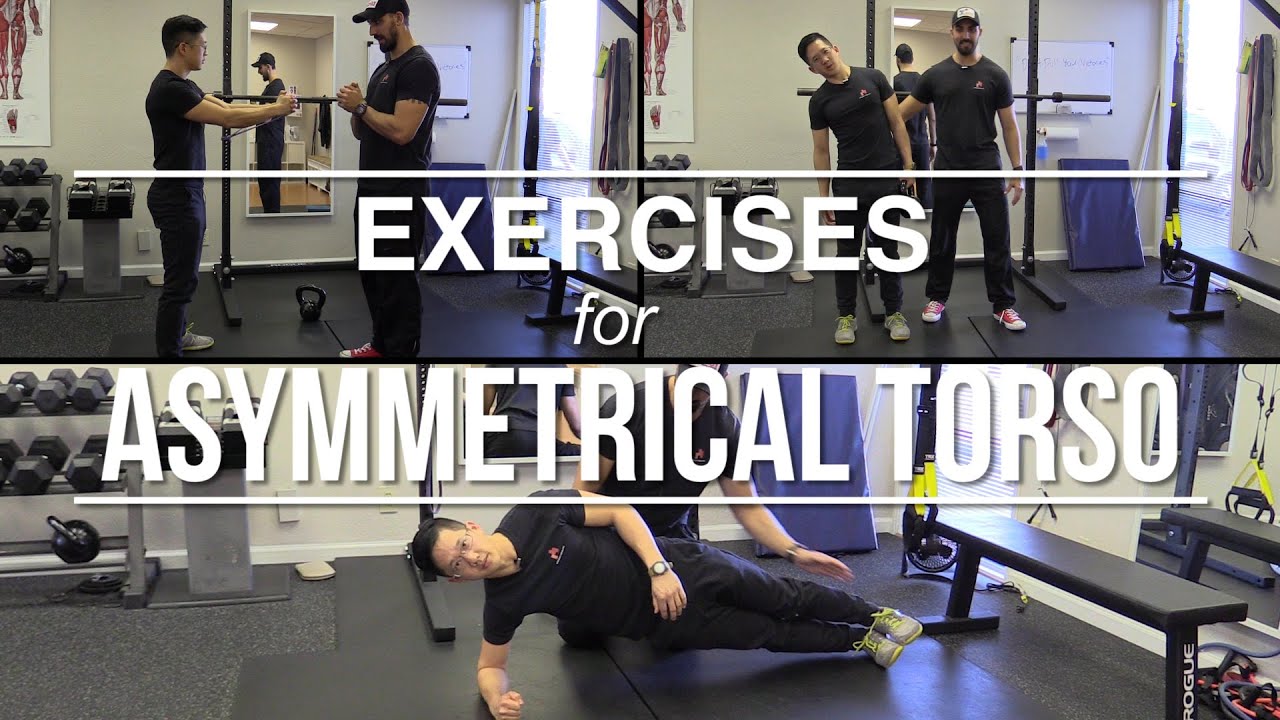 Exercises to do if your torso is asymmetrical/twisted - YouTube