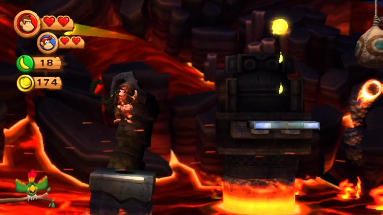 Donkey Kong Country Returns 2 Player Walkthrough (Part 27) - YouTube