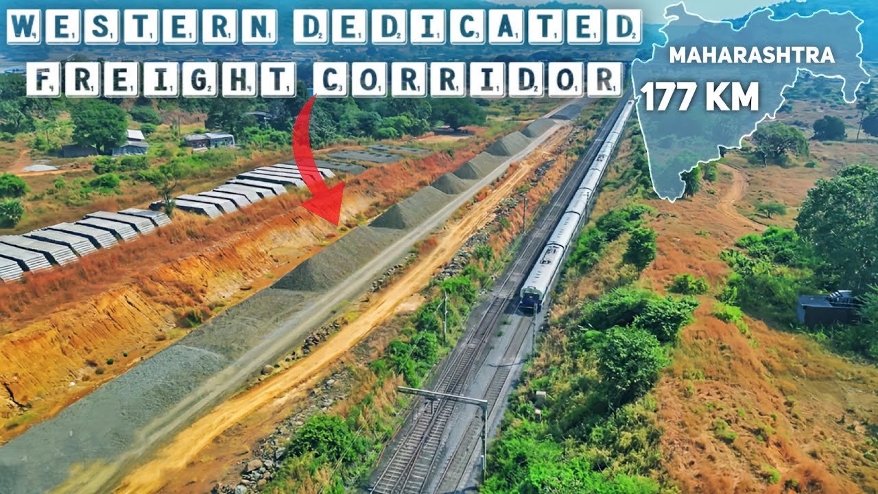 Western Dedicated Freight Corridor Maharashtra Progress Update - YouTube