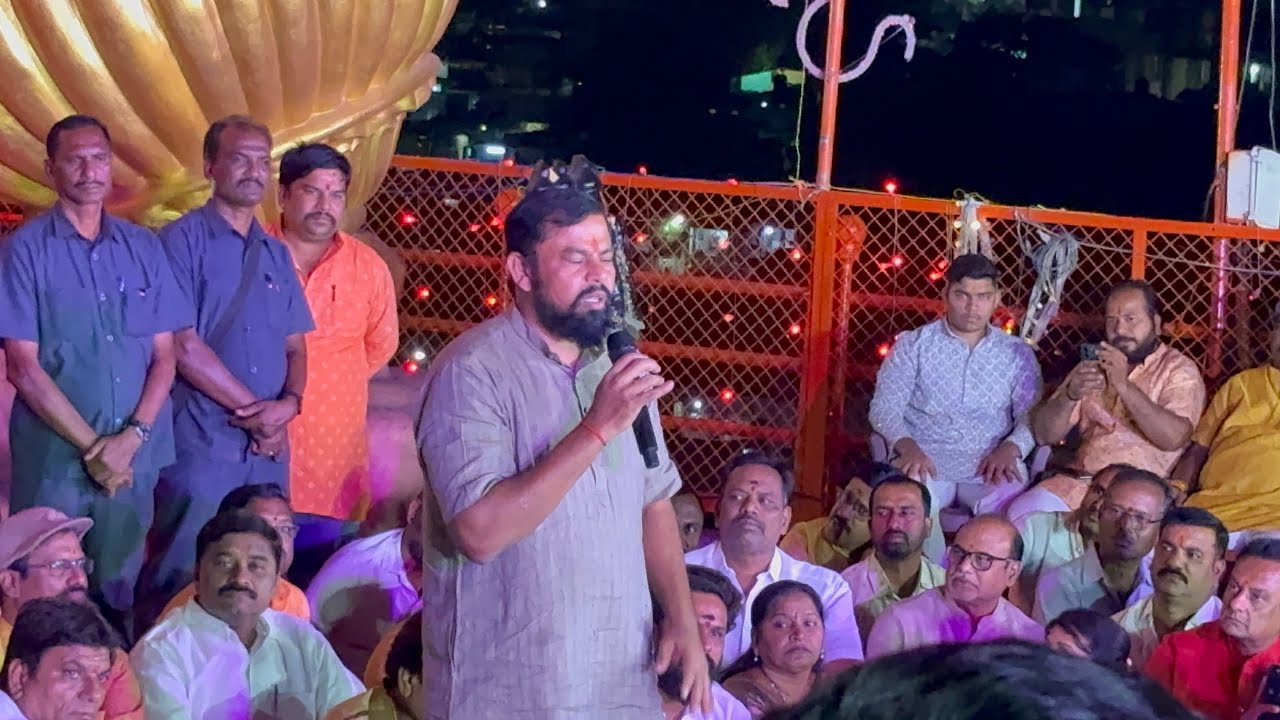 T.Raja Singh 2025 Sri navami Shobha Yatra volunteer meeting At ...