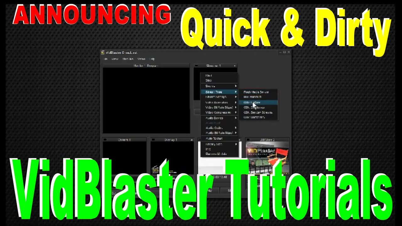 New VidBlaster Tutorial Series and Playlist - YouTube