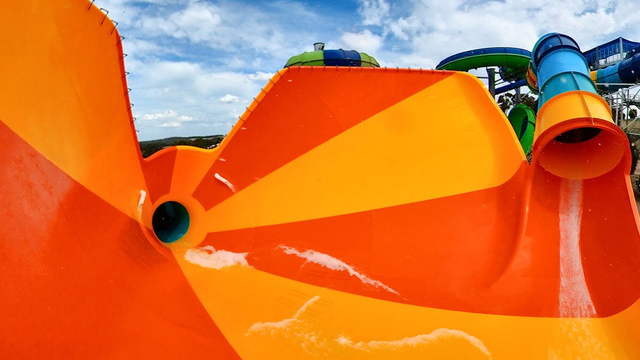 Funfields - Supanova POV | New Hybrid Funnel Waterslide 2023 - YouTube