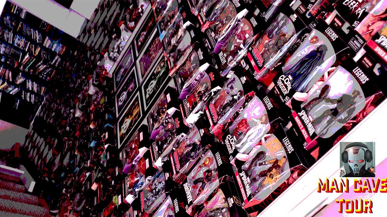 Basement Man Cave Tour Marvel Legends, DC Multiverse, Video Games ...