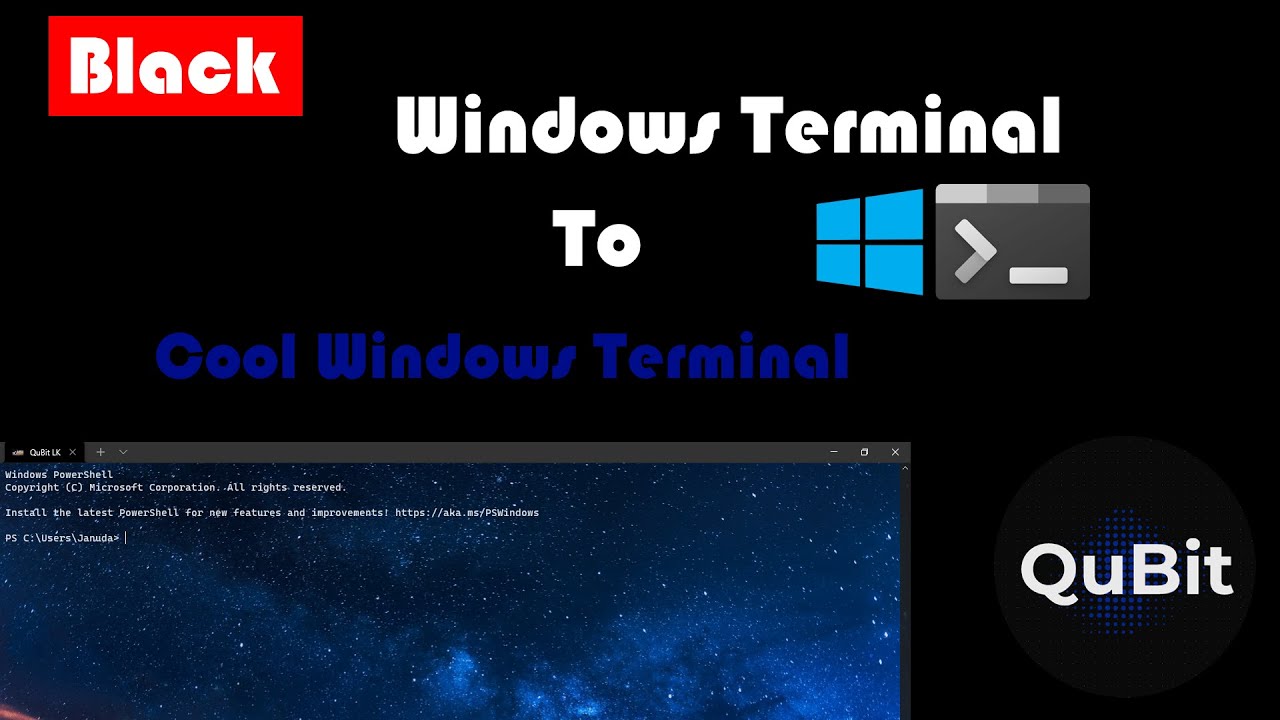 Black Windows Terminal To Cool Windows Terminal (Sinhala) - YouTube