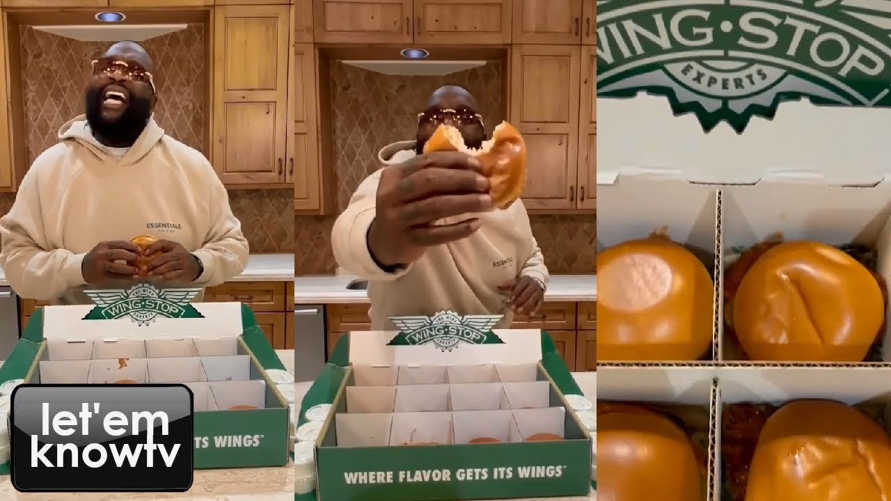 Rick Ross Rocking His Iced Out Glasses Trying All 12 Flavors Of The ...