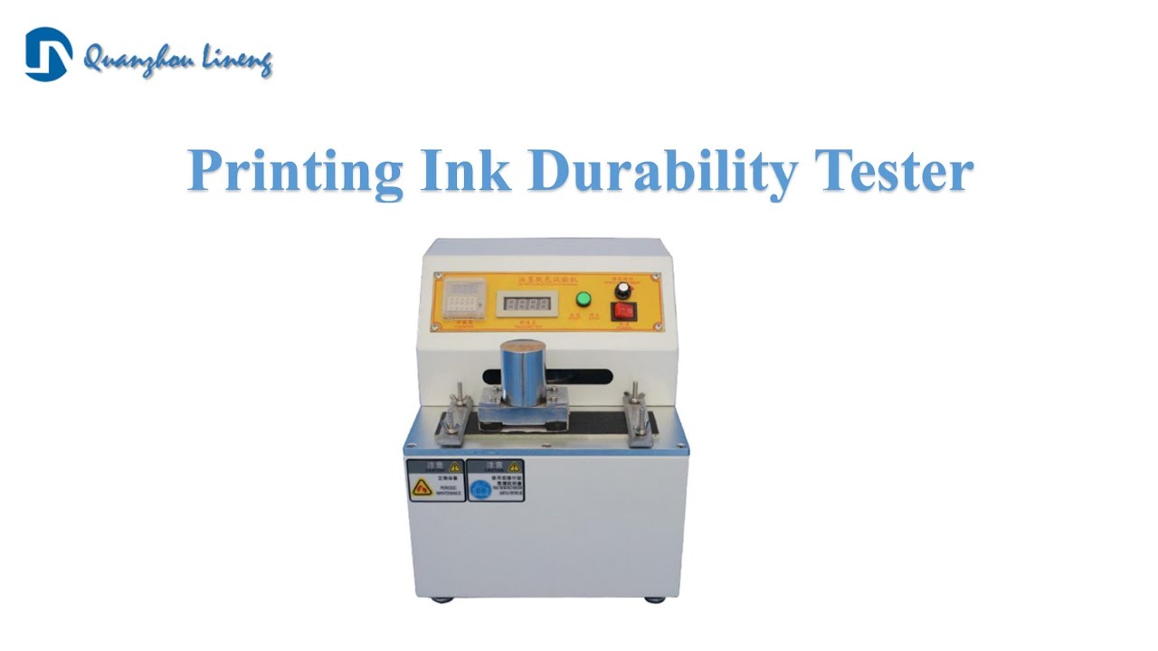 Paper and Package Ink Rub Tester - YouTube
