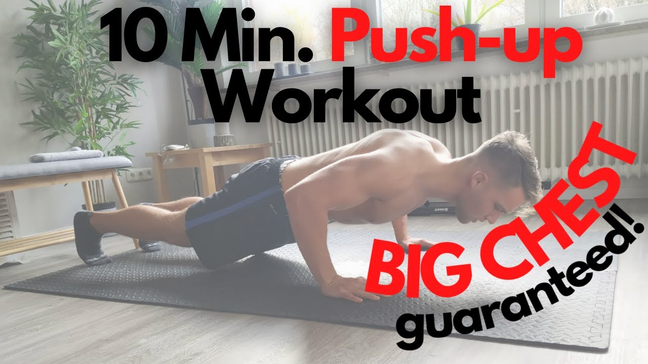10 Min. PUSH UP WORKOUT | BIG CHEST Challenge | BRUST TRAINING | BRUST ...
