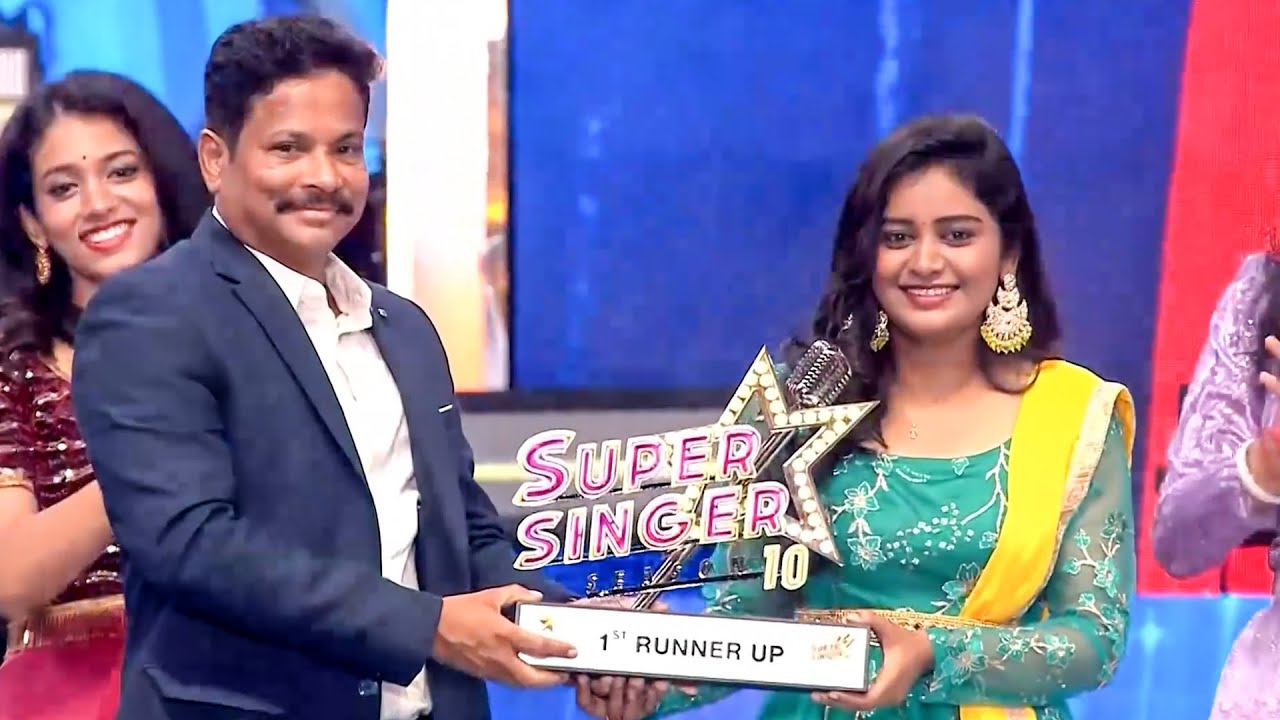 Super Singer Season 10 - 1st Runner up Jeevitha Emotional Speech ...