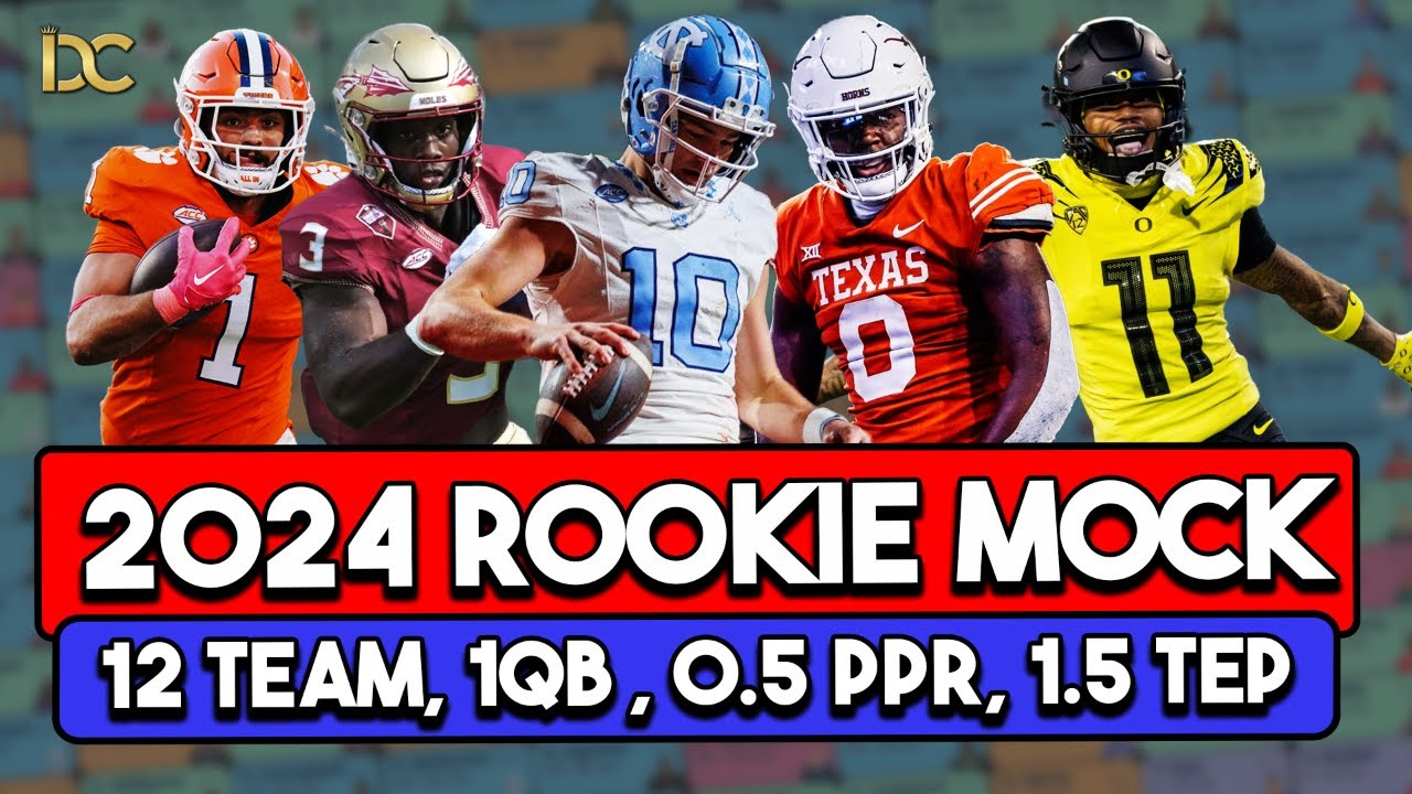 2024 Rookie Mock Draft Strategy & Breakdown | 12 TM, 1QB, 0.5 PPR, 1.5 ...
