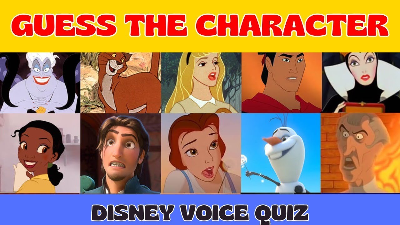 QUIZ! Guess the DISNEY Characters by the SONG! - YouTube